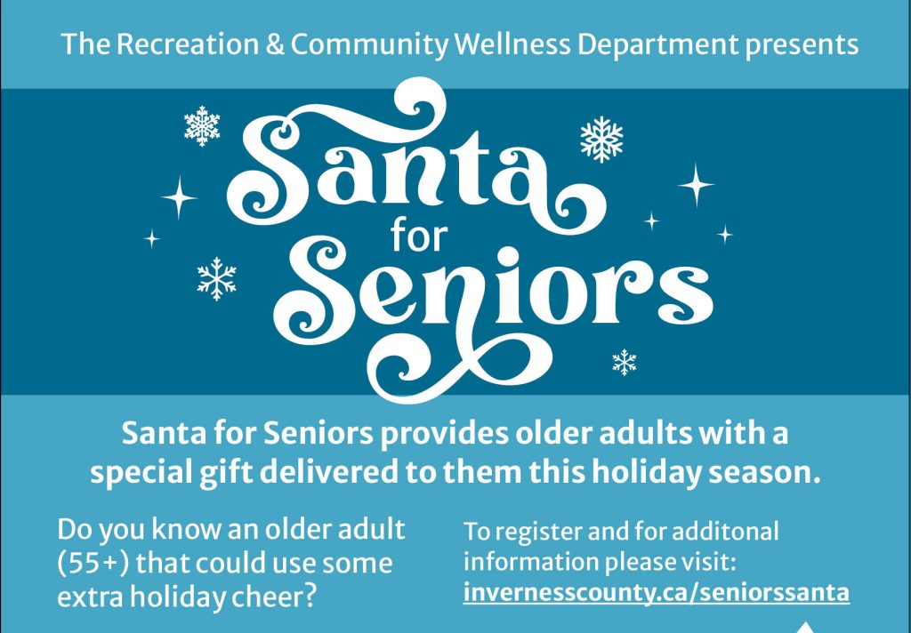 Get involved with Santa for seniors! | Municipality of the County of ...